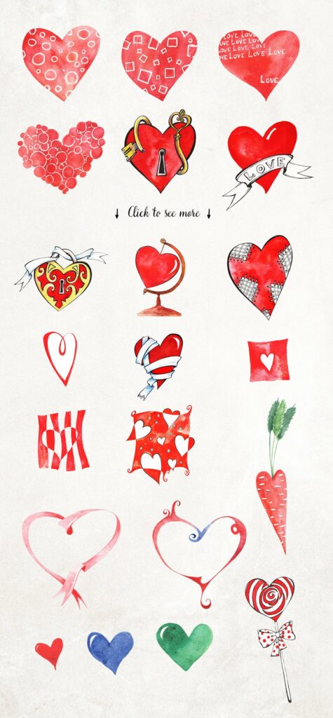 Valentine's Heart Illustrations – MasterBundles