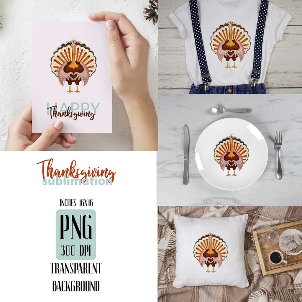 thanksgiving turkey PNG|sublimation turkey|t-shirt printing ...