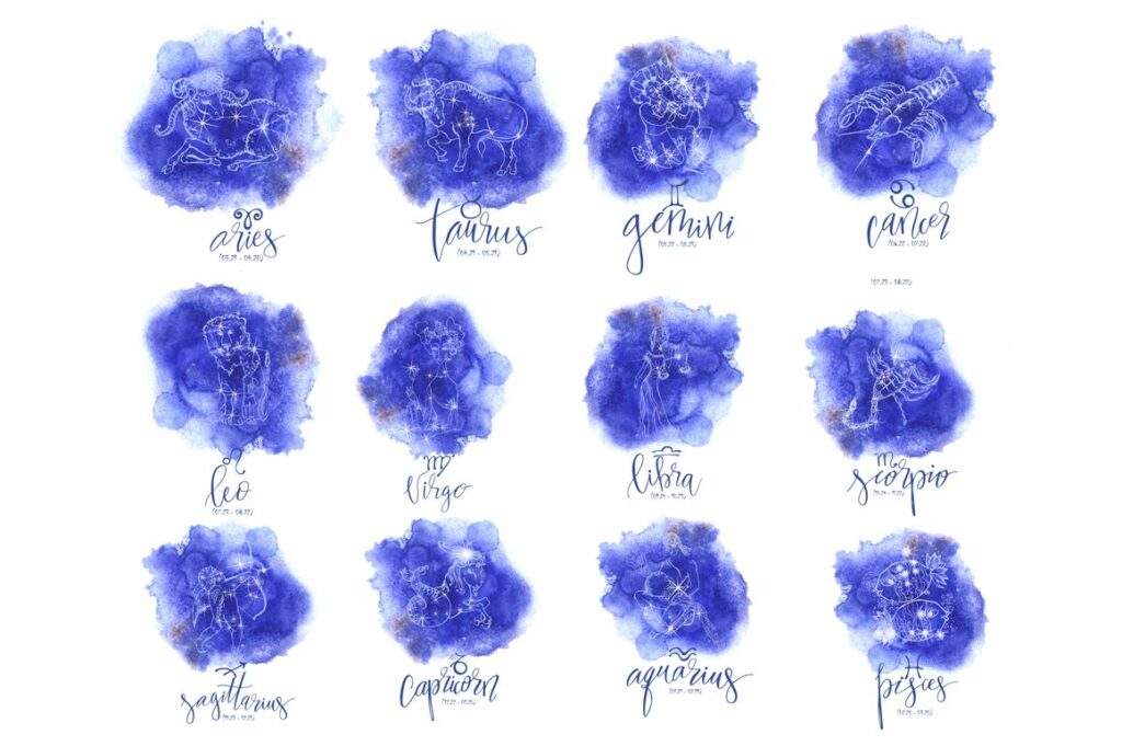 Watercolor Zodiac Signs – MasterBundles