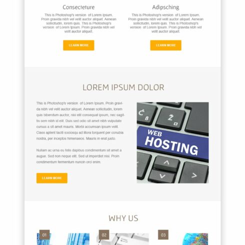 Hosting-Responsive Email Template | Master Bundles