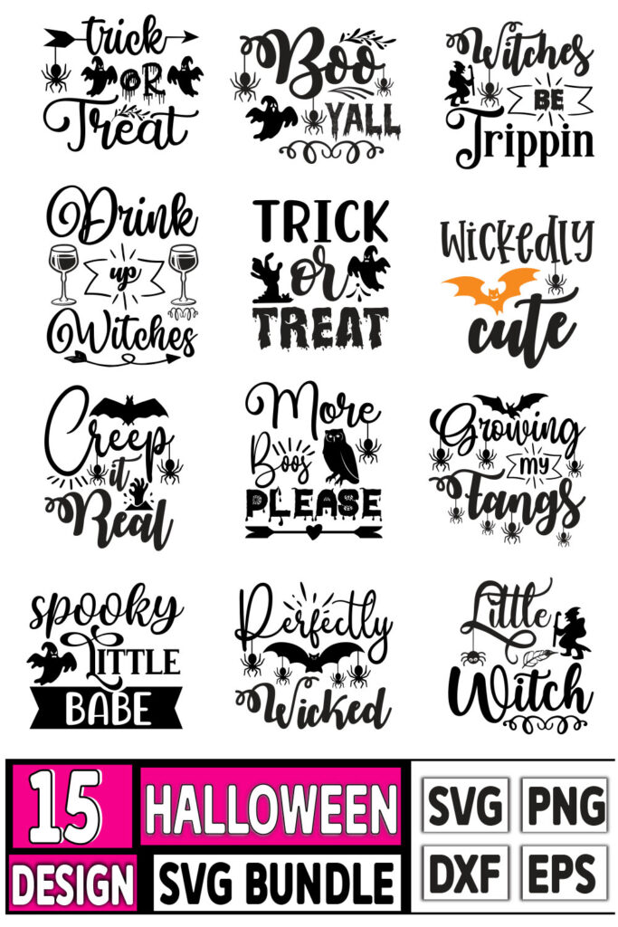 Spooky Quotes Halloween SVG Bundle - MasterBundles