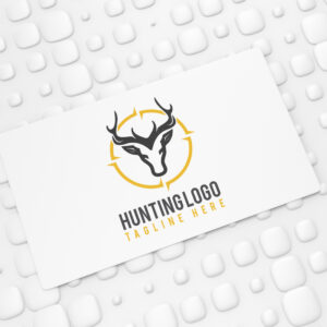 Deer hunting logo design template vector illustration, Hunting sport ...