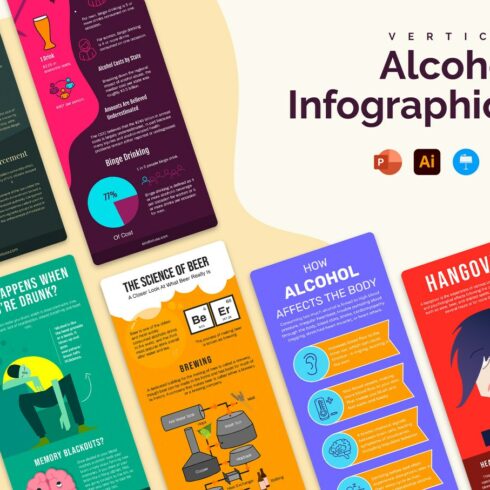 Alcohol Vertical Infographic Templates – MasterBundles
