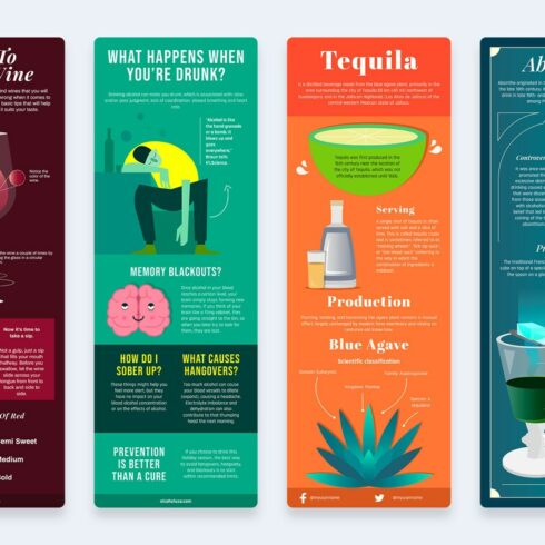 Alcohol Vertical Infographic Templates – MasterBundles