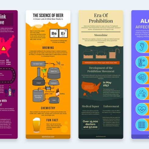 Alcohol Vertical Infographic Templates – MasterBundles