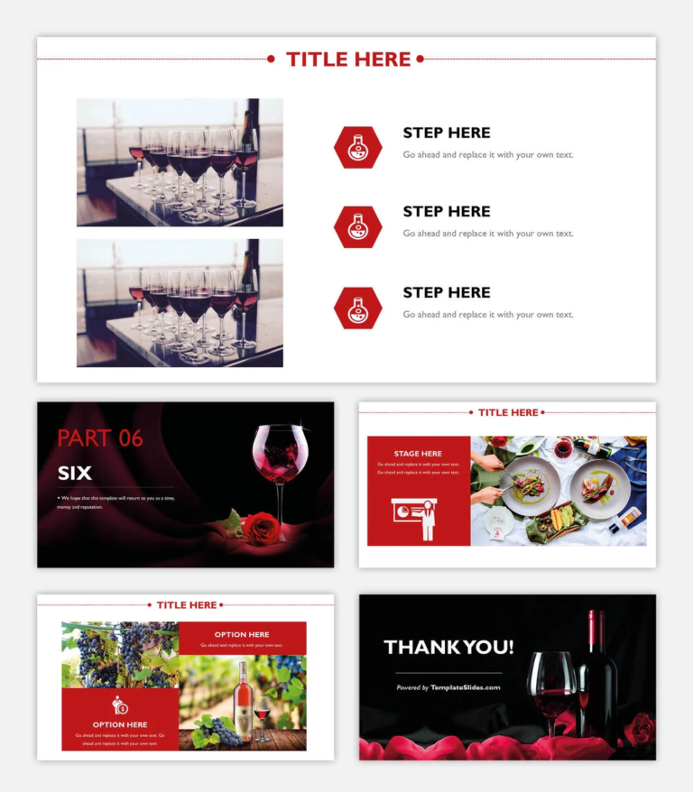 Wine Culture Drinks PowerPoint Template – MasterBundles
