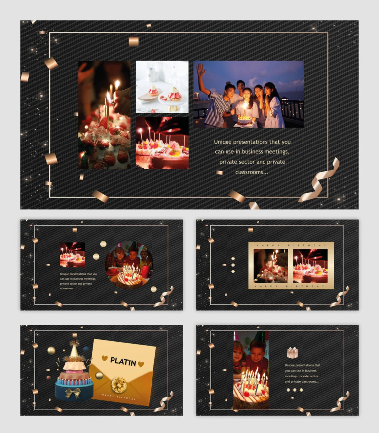 Birthday Party Events Powerpoint Template – MasterBundles