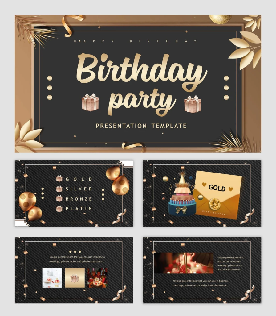 Birthday Party Events Powerpoint Template – MasterBundles
