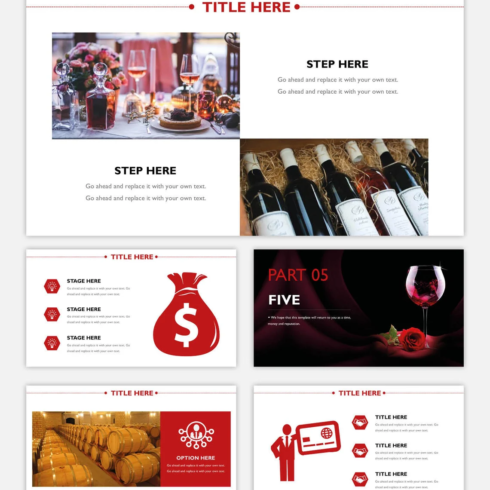 Wine Culture Drinks PowerPoint Template – MasterBundles