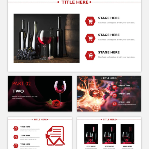 Wine Culture Drinks PowerPoint Template – MasterBundles
