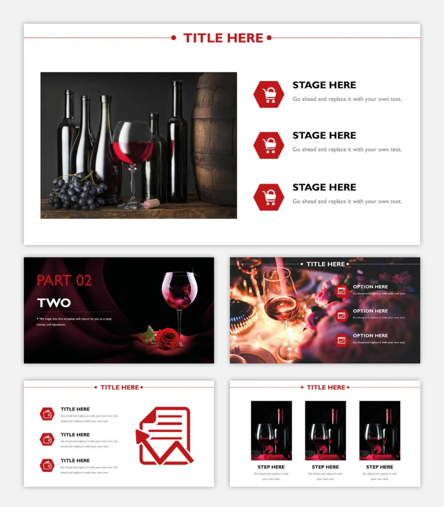 Wine Culture Drinks PowerPoint Template – MasterBundles