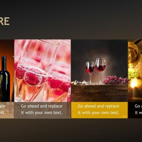 Modern Style Shop Wine PowerPoint Template | MasterBundles