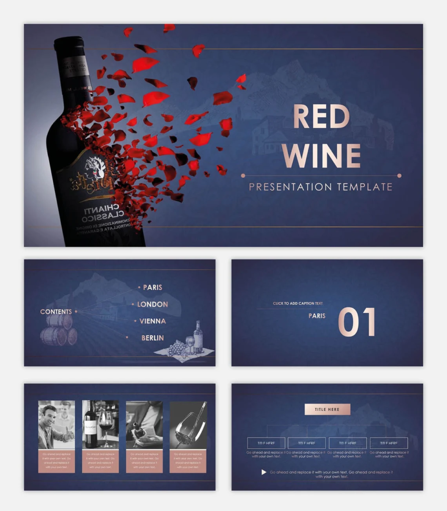 Red Wine Drinks Powerpoint Templates, Google Slides & Keynote Templates ...