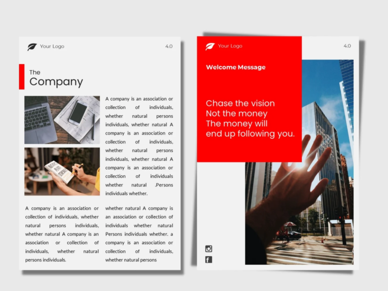 Red Business Brochure Template – MasterBundles