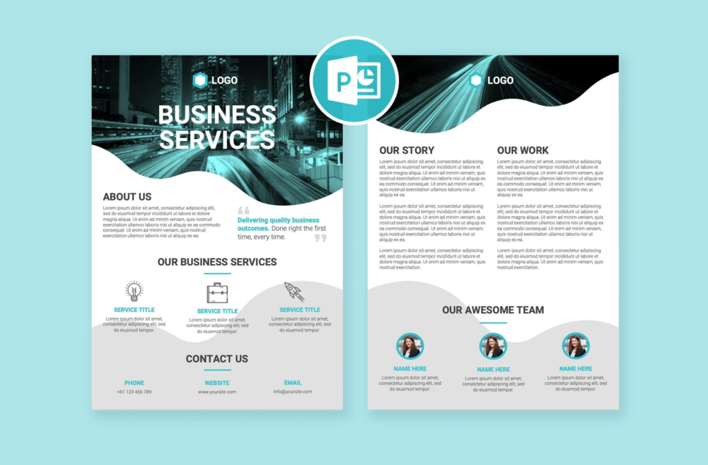 Editable Brochure Template Business – MasterBundles