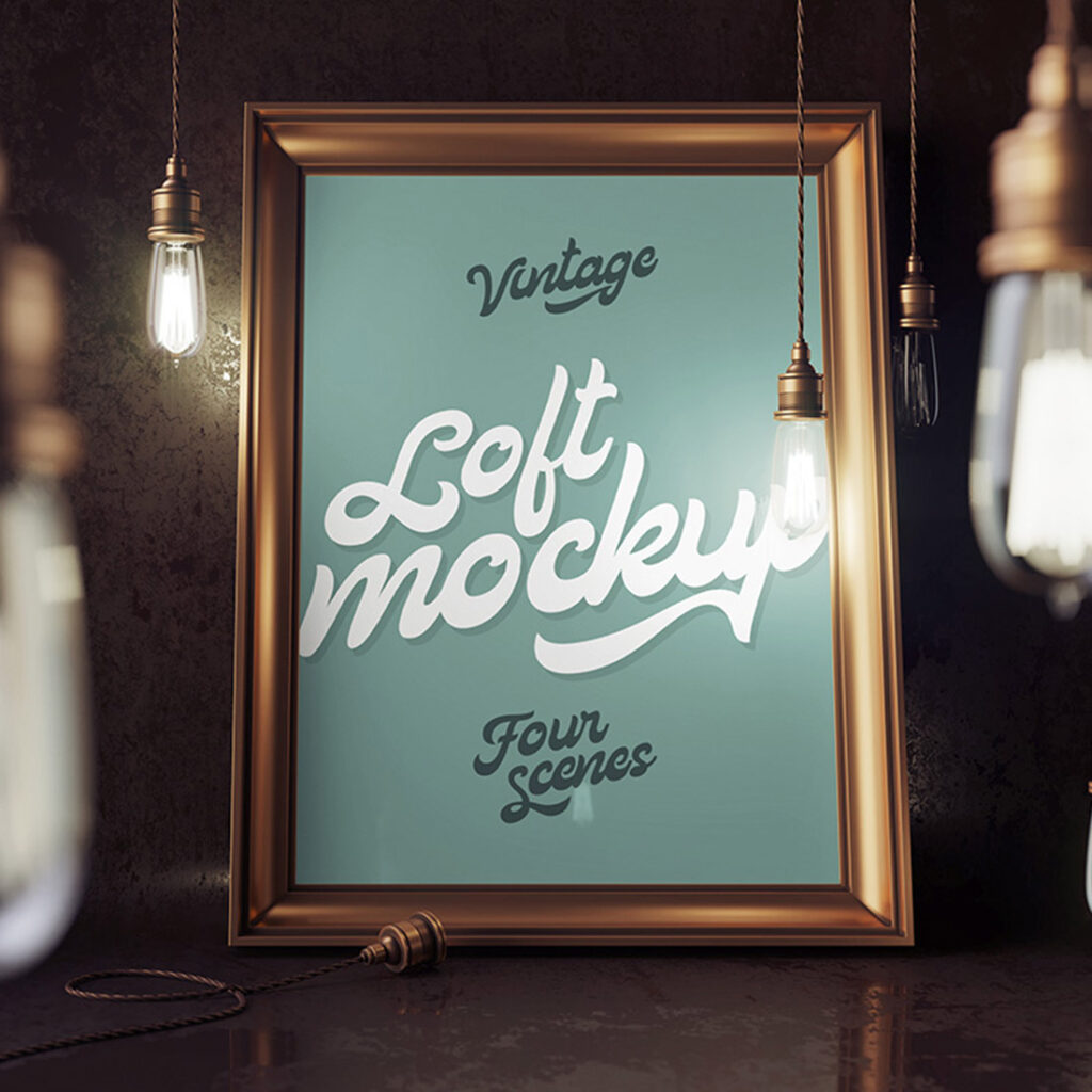 Vintage Interiors Mockups - MasterBundles