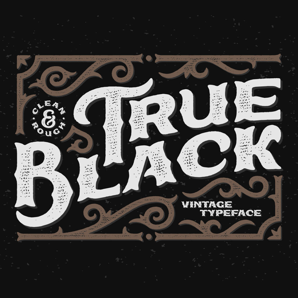 True Black Typeface - MasterBundles