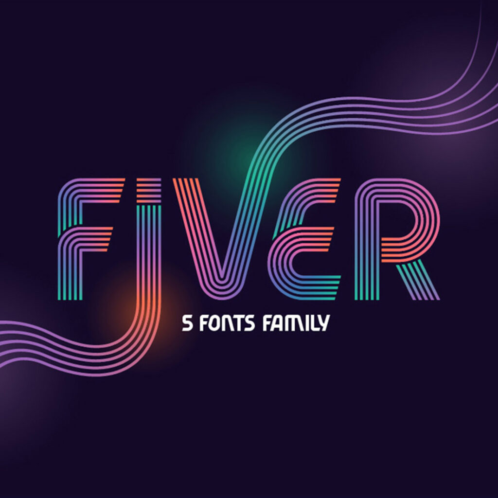 Fiver Display Fonts Family - MasterBundles