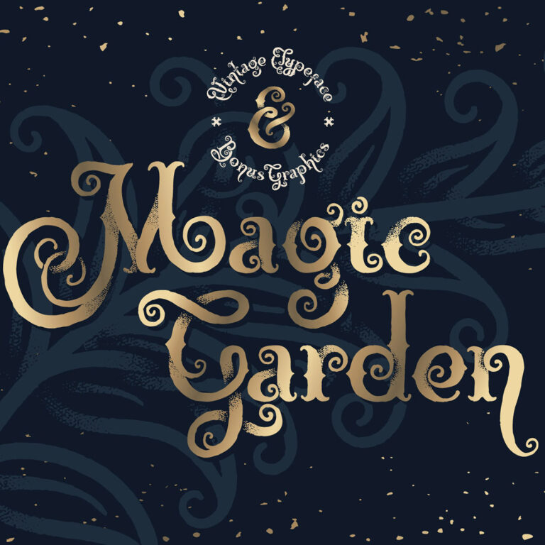 Typeface Magic Garden Font Graphics - MasterBundles