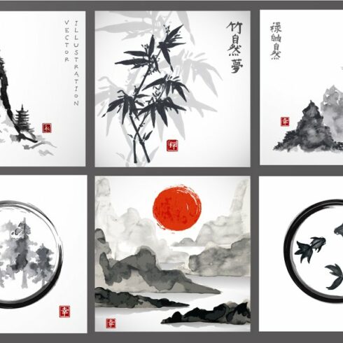 Japanese Ink Painting Sumi-e, Part 2 – MasterBundles
