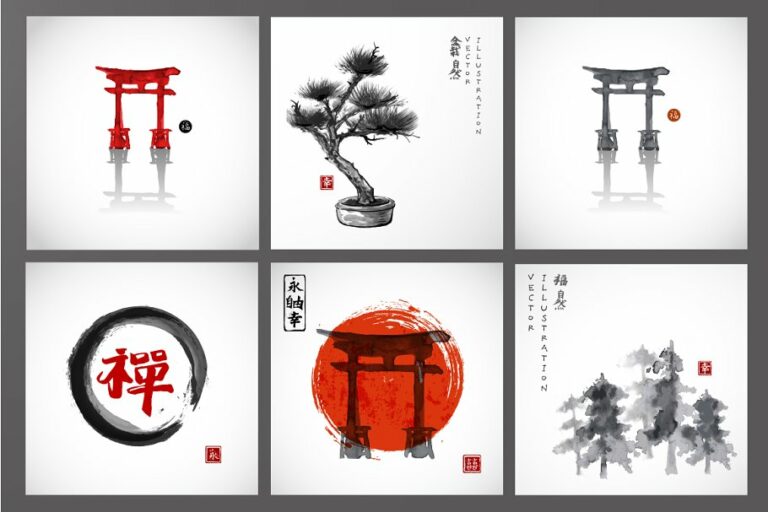 Japanese Ink Painting Sumi-e, Part 2 – MasterBundles