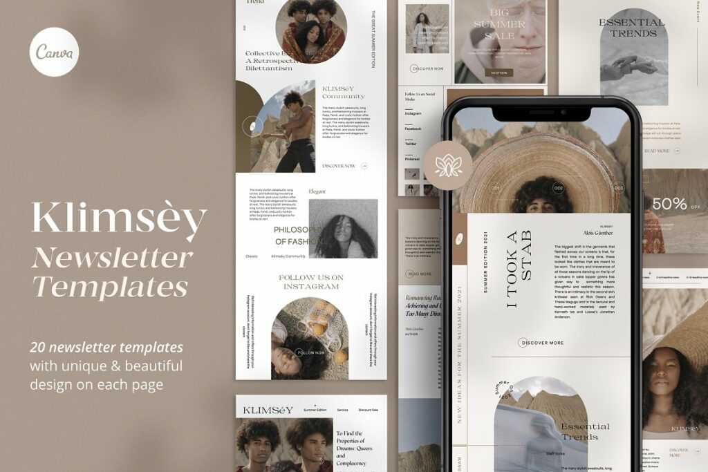 Klimsey Newsletter Templates – MasterBundles