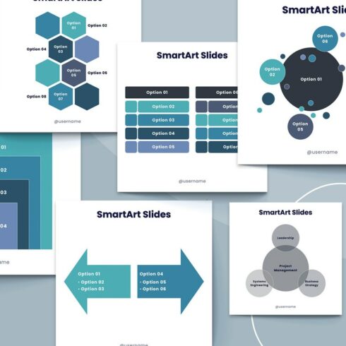 Square Smart Art Powerpoint Templates | Bundle Templates | Editable ...