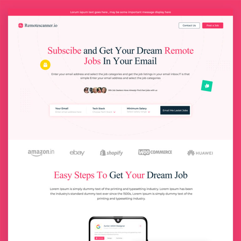 Bundle of 3 Job Search Landing page Design Template in Figma in just $8 ...