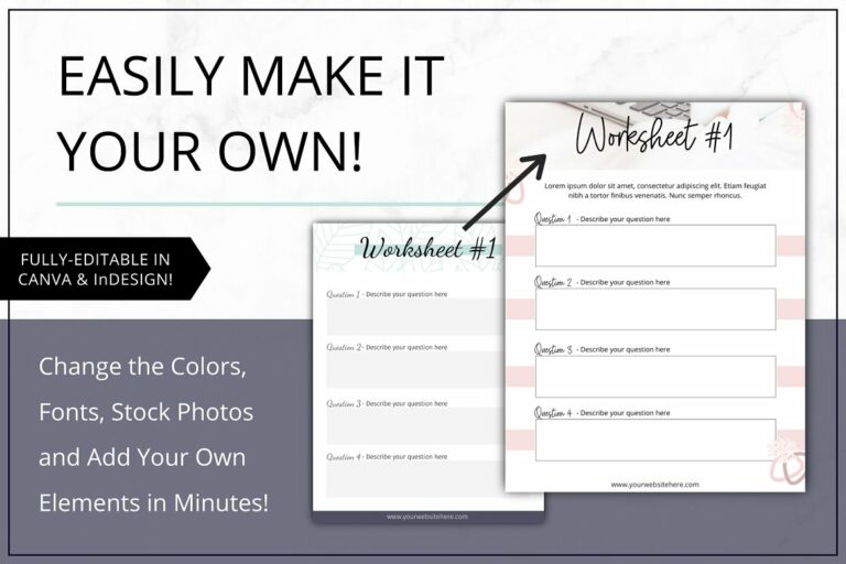 Lead Magnet Templates Canva InDesign – MasterBundles