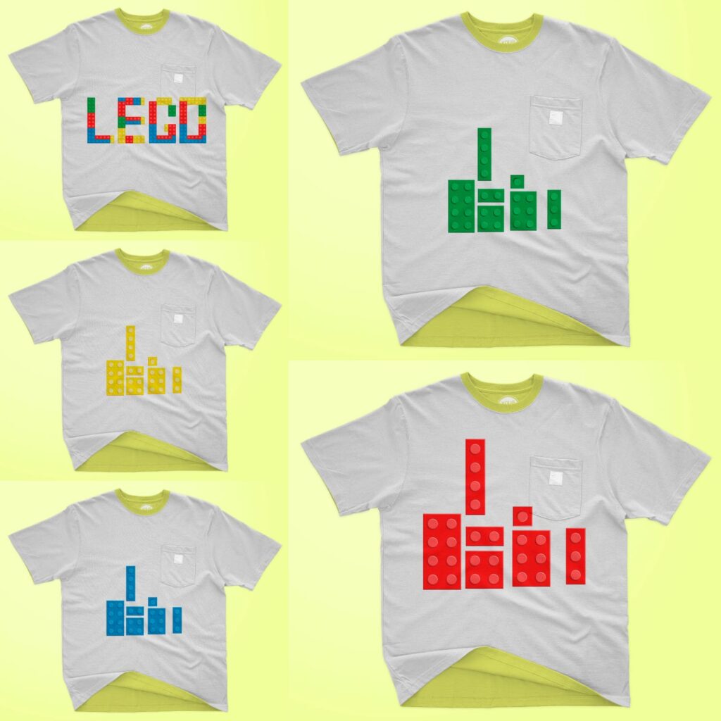 Lego SVG T-Shirt Design Templates Bundle – MasterBundles