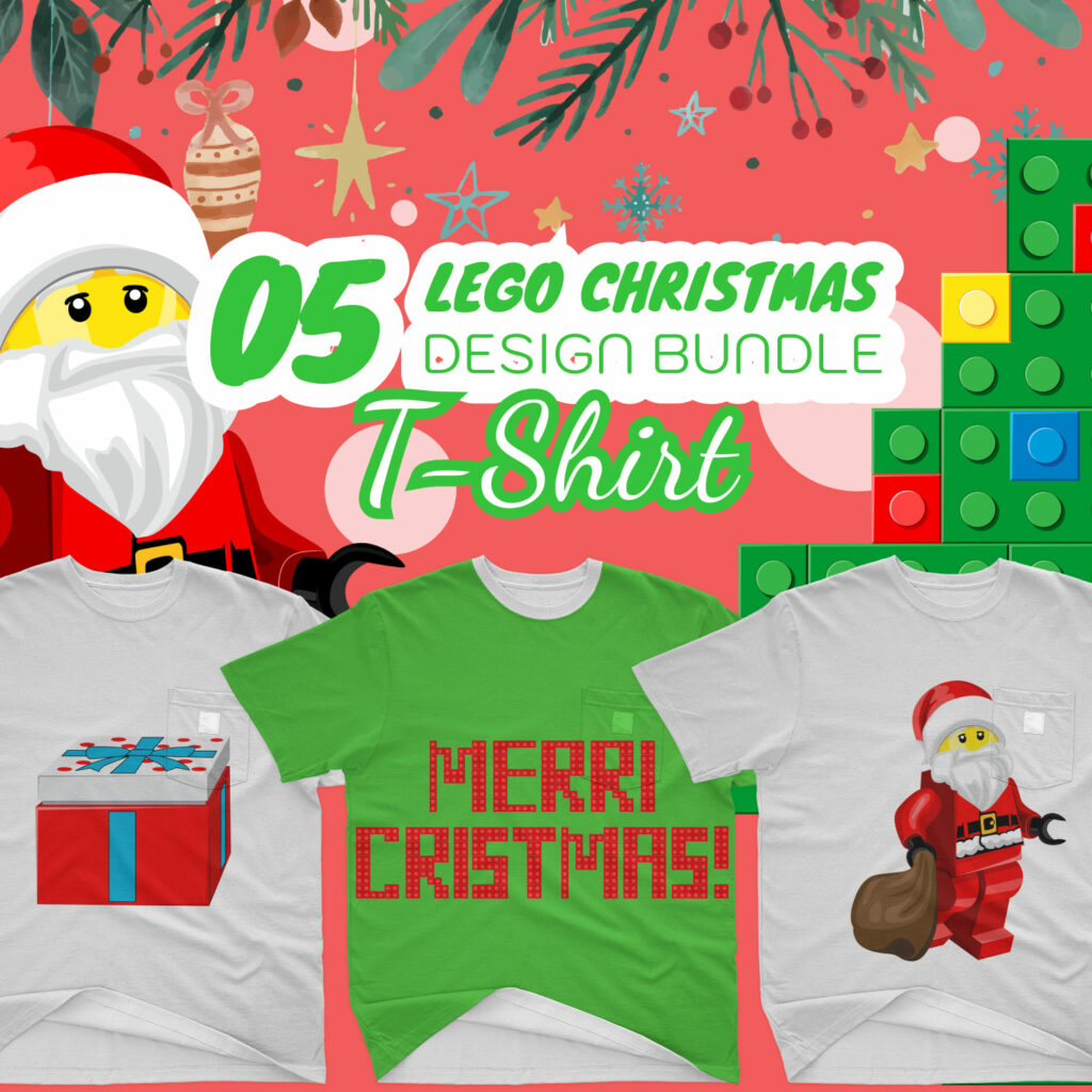 Lego Christmas SVG T-shirt Designs Bundle – MasterBundles