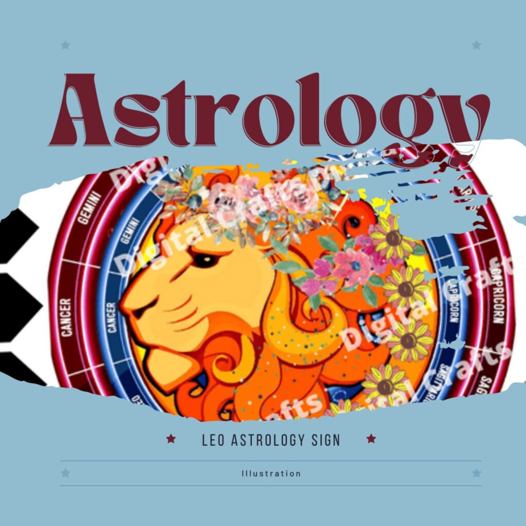 Leo Astrology Sign Illustration – MasterBundles