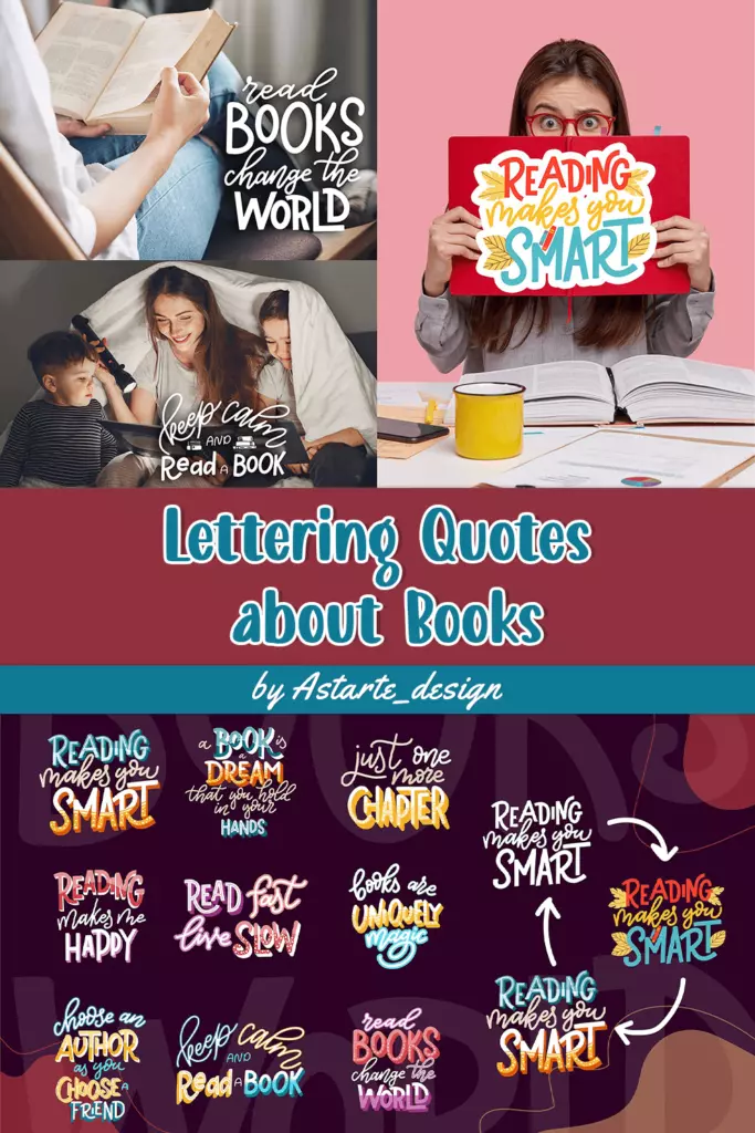 Lettering Quotes about Books – MasterBundles