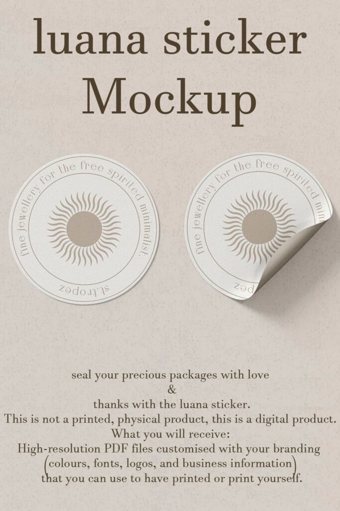 Luana Digital Sticker Design – MasterBundles