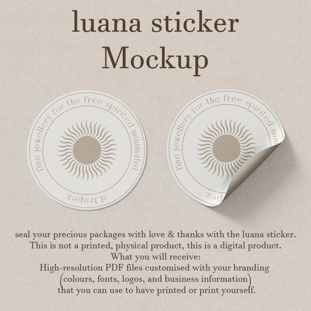 Luana Digital Sticker Design – MasterBundles