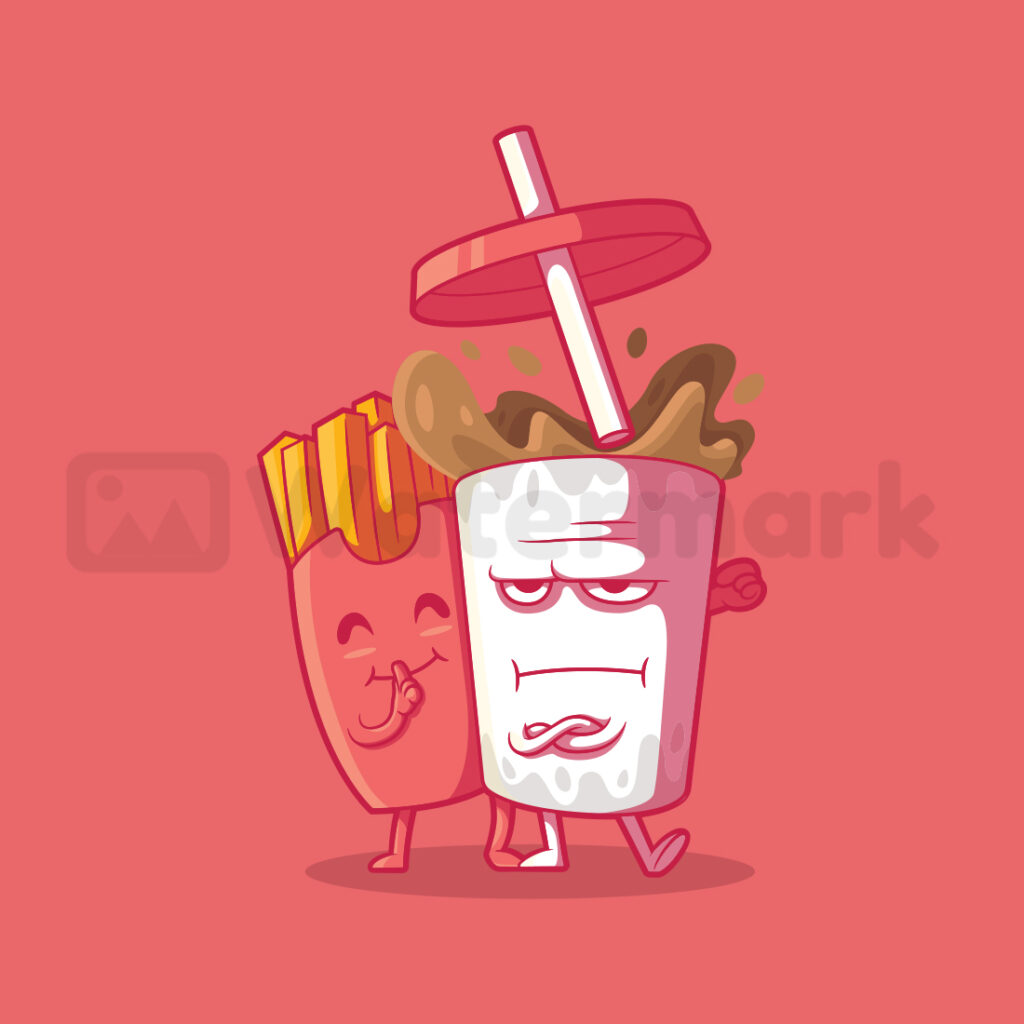 Mad Soda Food Design Illustration - MasterBundles