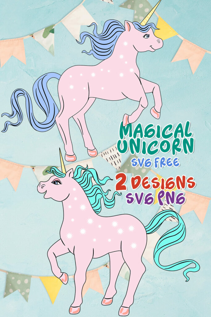 Magical Unicorn SVG Free – MasterBundles
