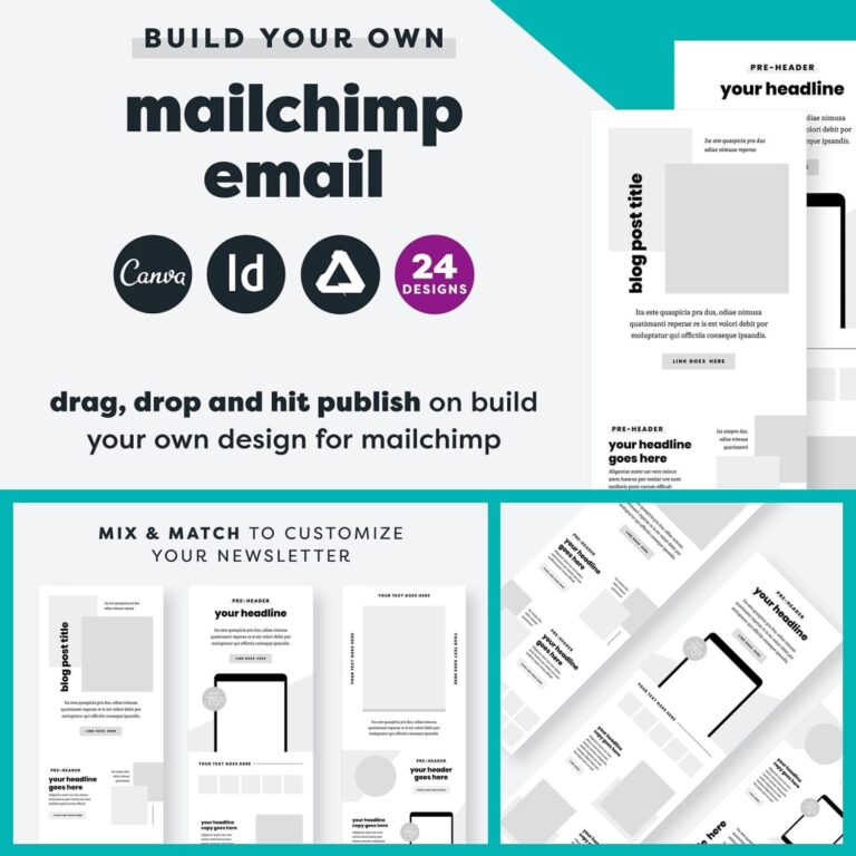 Mailchimp Email Newsletter Graphics – MasterBundles