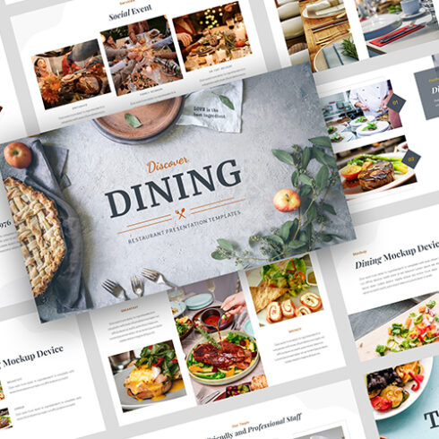 Dining - Restaurant Presentation PowerPoint Template | MasterBundles