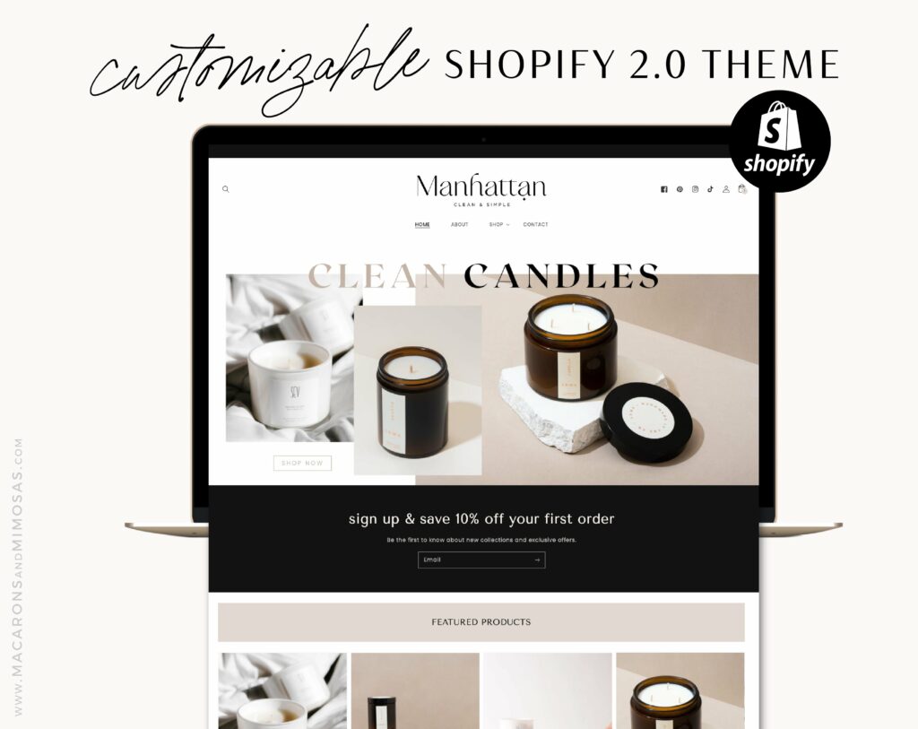 Clean Minimal Shopify Theme – MasterBundles
