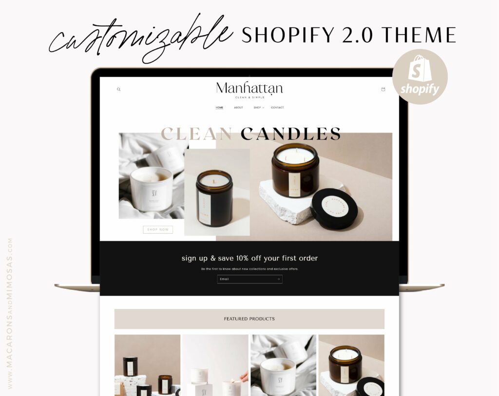 Clean Minimal Shopify Theme – MasterBundles
