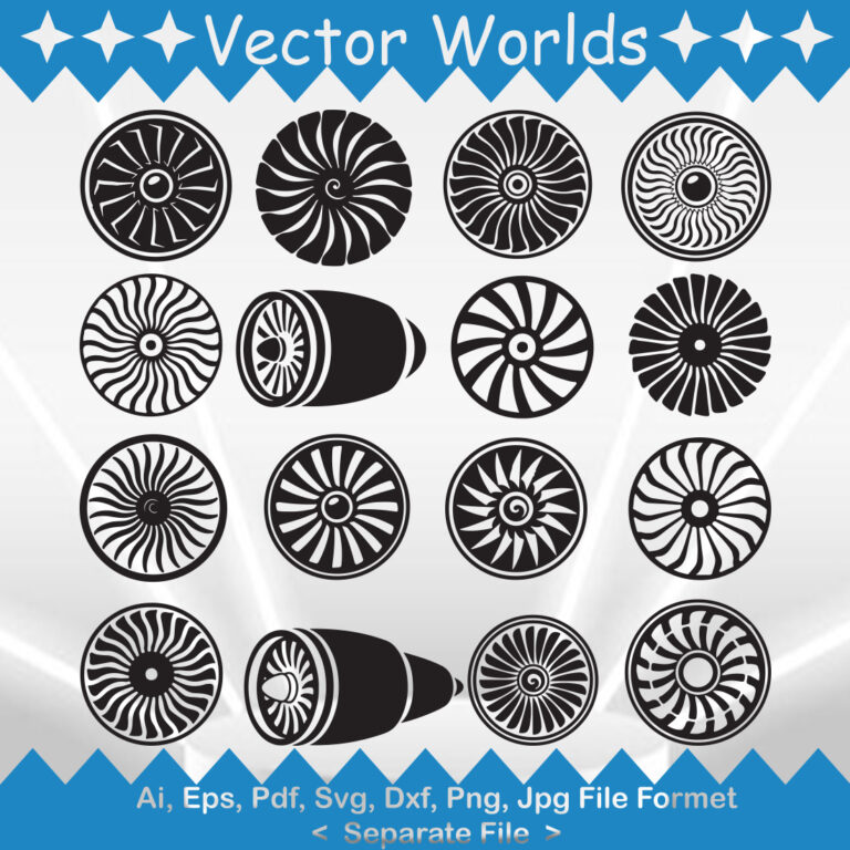 Airplane Engine SVG - MasterBundles