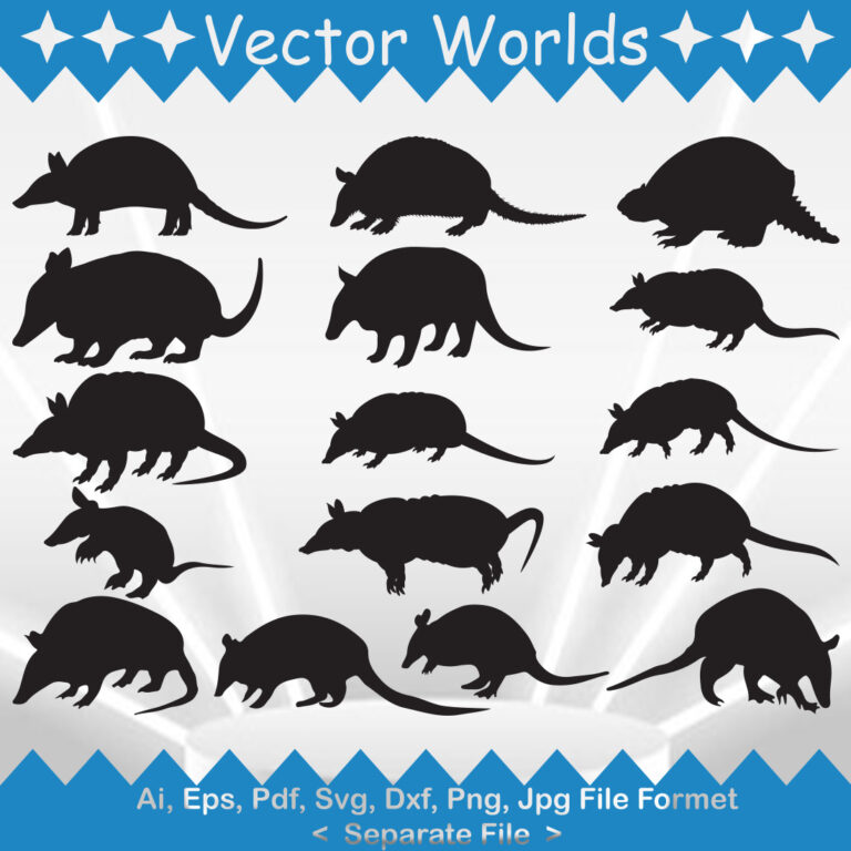 Armadillo SVG, Animal SVG, AI, PDF, EPS, DXF, PNG - MasterBundles
