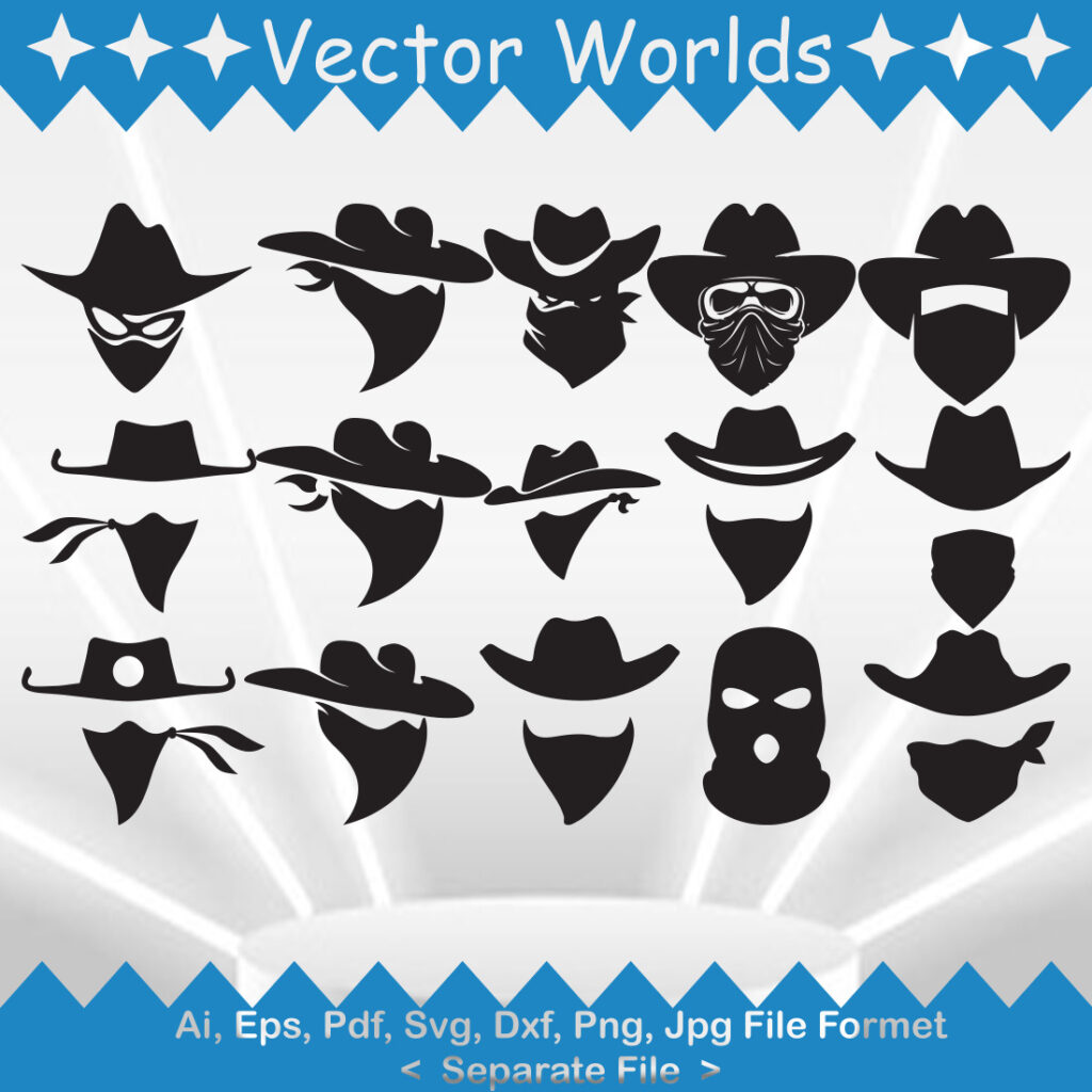 Bandit SVG, Cow Boy SVG - MasterBundles