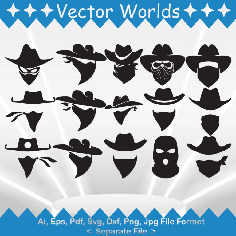 Bandit SVG, Cow Boy SVG - MasterBundles