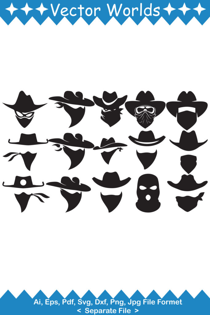 Bandit SVG, Cow Boy SVG - MasterBundles