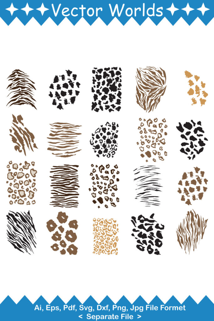 Animal Print SVG, AI, PDF, EPS, DXF, PNG - MasterBundles