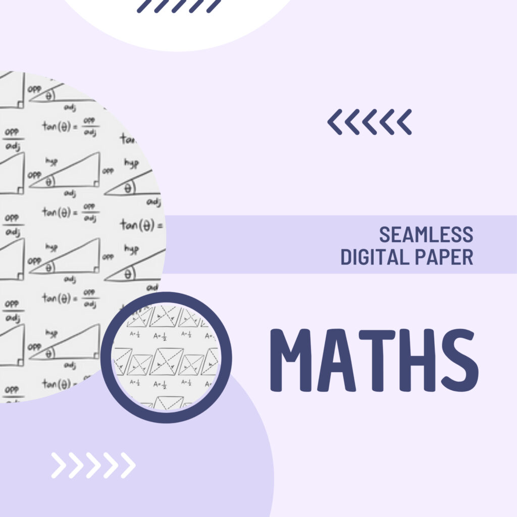 Maths Seamless Digital Paper on Grey Background – MasterBundles