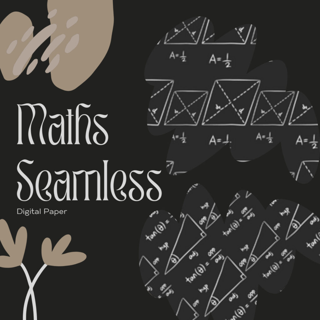 12 Maths Seamless Digital Paper – MasterBundles