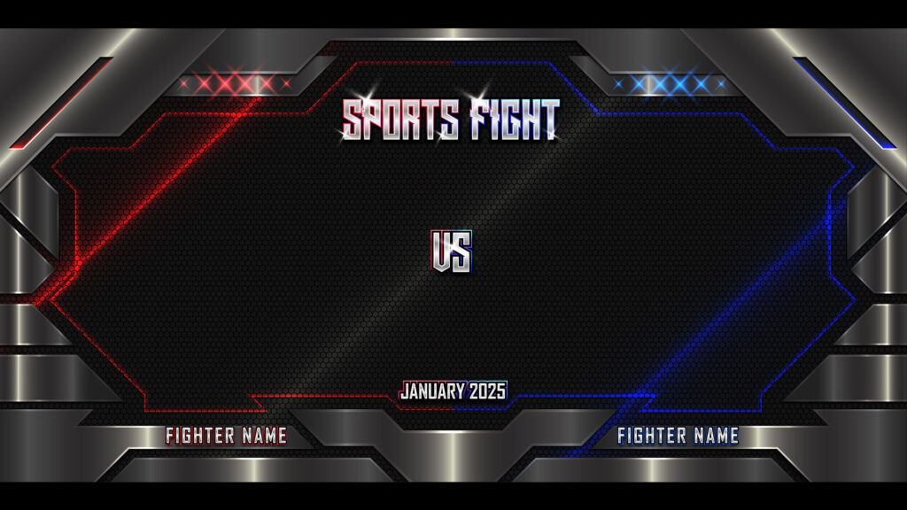 10 Sports fight posters and backgrounds in 3d realistic style ...